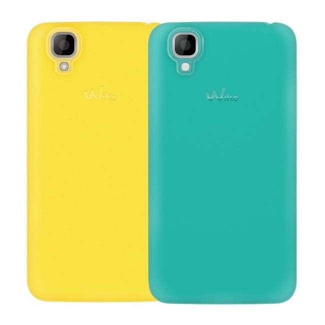Wiko GOA Clip 2 SKINS Turquoise/jaune neon